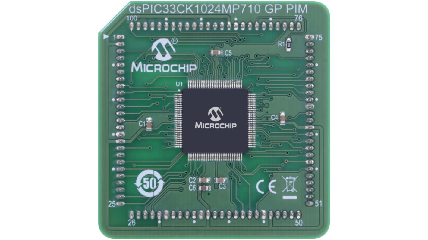 Microchip dsPIC33CK1024MP710 General Purpose Plug-In Module General Purpose Plug In Module Plug ...