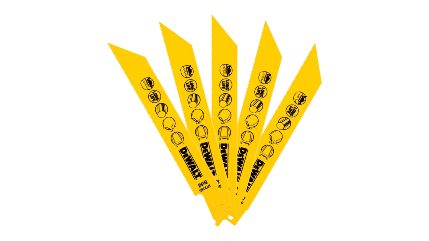 DT2385-QZ | DeWALT, 10 Teeth Per Inch Metal 152mm Cutting Length ...