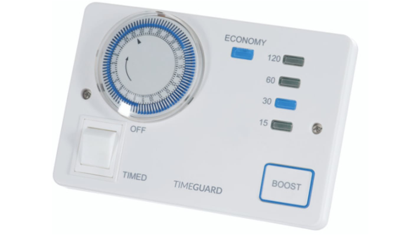 TRTM7N | Timeguard Programastat Plus DPDT Thermostats, 13A, 230 V ac, 0 ...