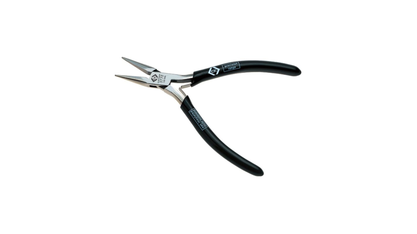 CK T3772 1 Flat Nose Plier, 120 mm Overall, Straight Tip, 23mm Jaw | RS