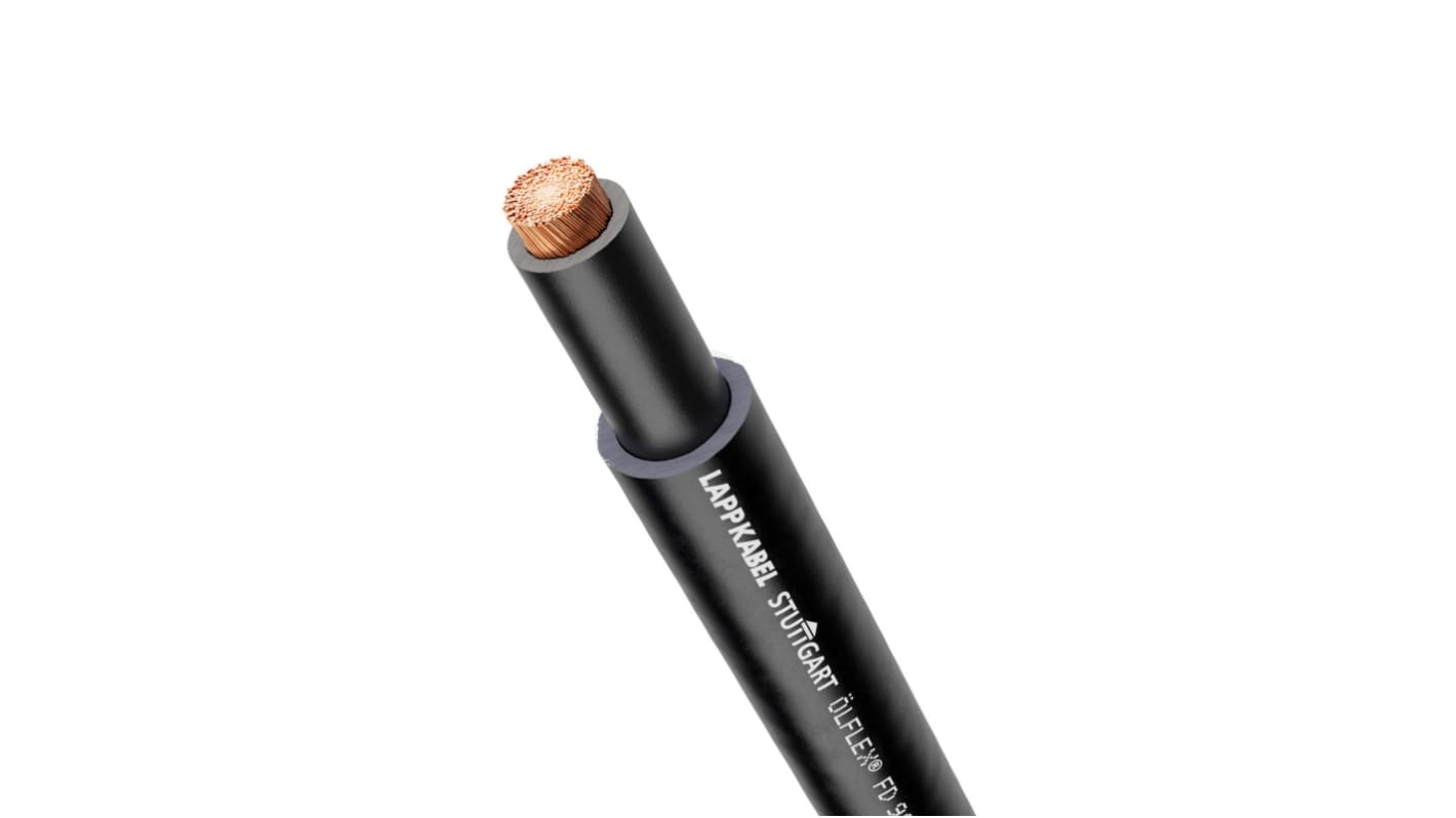 0026608 | Lapp 1 Core Power Cable, 25 mm², 100m, Black Polyvinyl ...