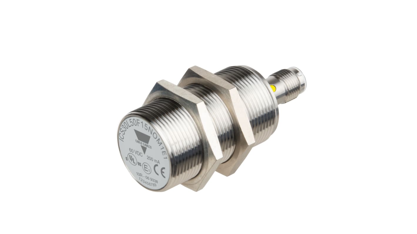 ICS30L50F15PCM1E1 | Carlo Gavazzi ICS30 Series Inductive Barrel-Style Inductive Proximity Sensor ...