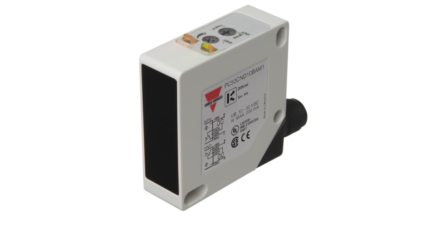 PC50CND10BAM1 | Carlo Gavazzi Diffuse Reflective Photoelectric Sensor ...