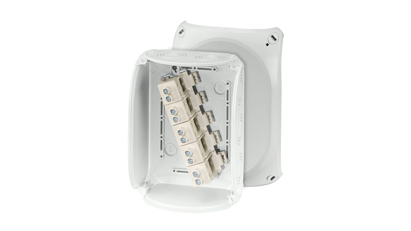 KF 1616 G | HENSEL KF Series Grey Polycarbonate Terminal Box, IP66 ...