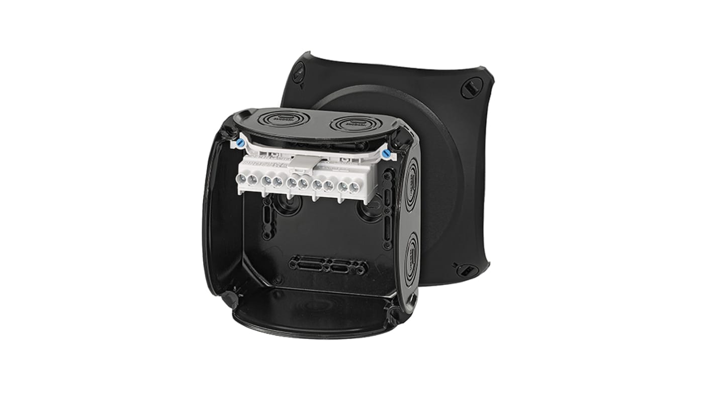KF 0606 B | HENSEL KF Series Black Polycarbonate Terminal Box, IP66 ...