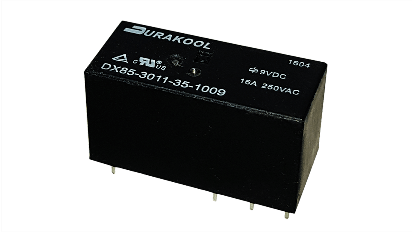 DX85-2011-35-1024 | Durakool PCB Mount Power Relay, 24V ac Coil, 100mA ...