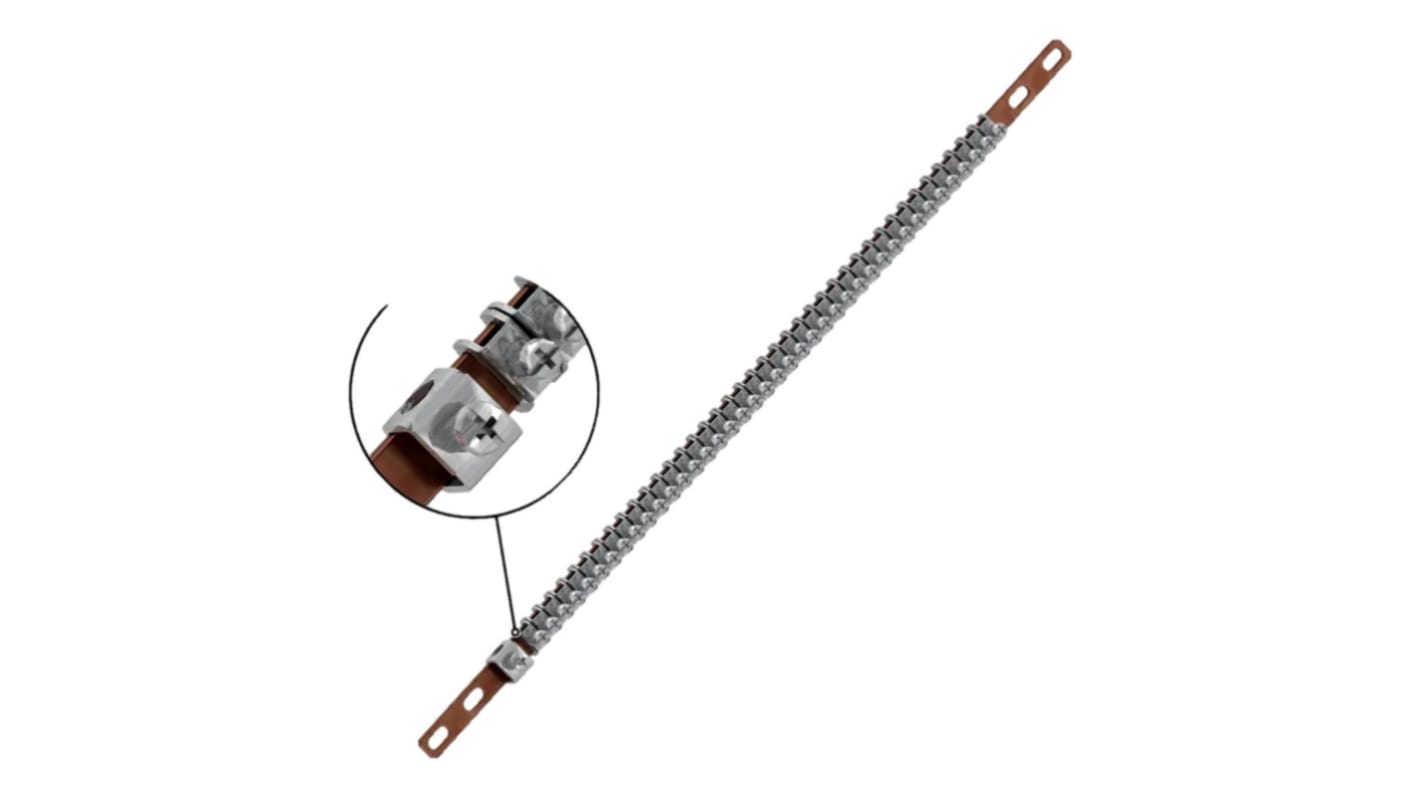 LVS04200 | Schneider Electric Earth Bar L. 450mm x W. 13mm x | RS