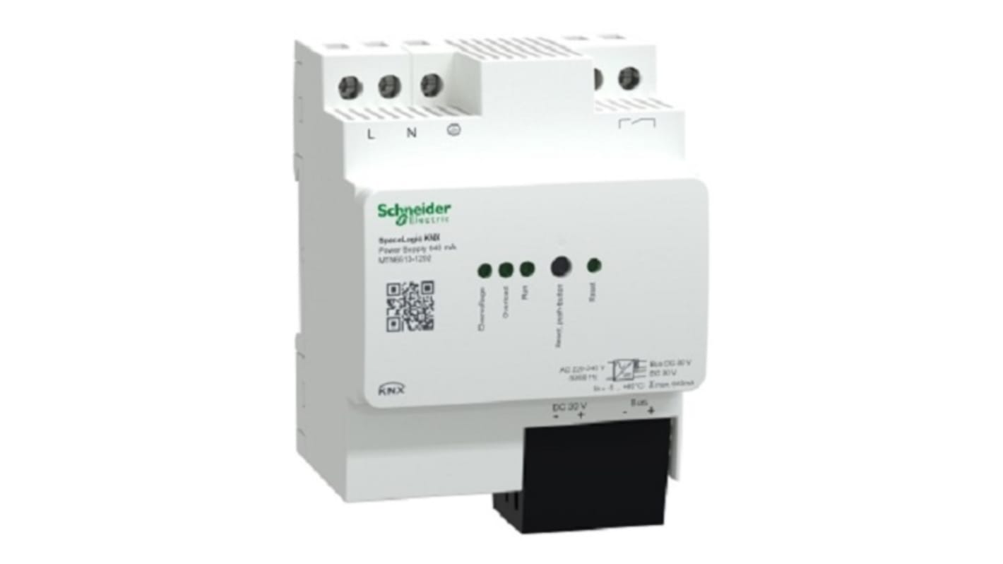 MTN6513-1202 | Schneider Electric SpaceLogic KNX Switched Mode DIN Rail Power Supply, 264V ac ac ...