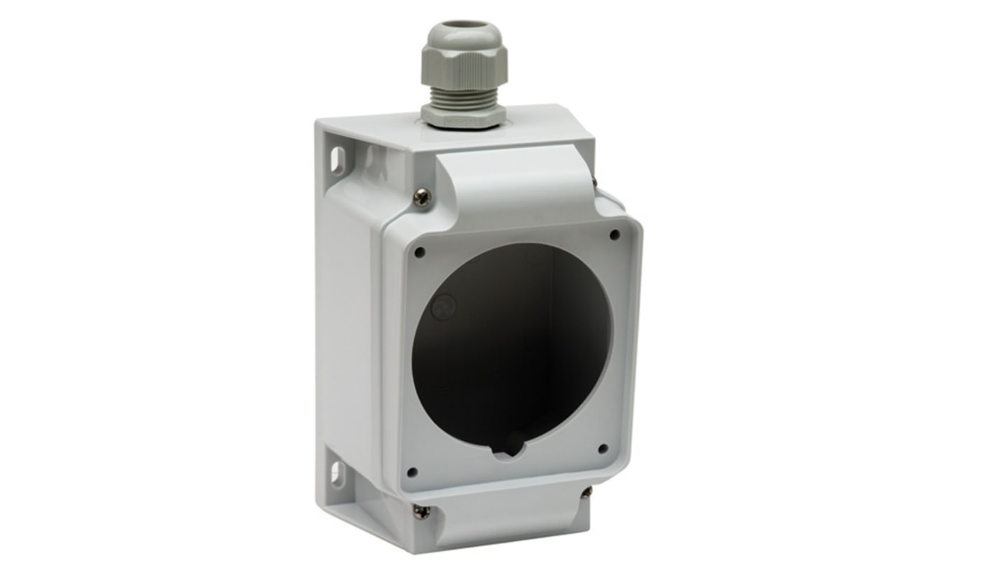 PKZ100 | Schneider Electric Mureva Grey Stainless Steel Back Box, IP67 ...