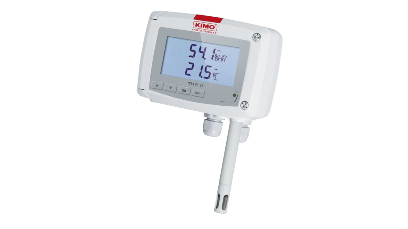 TH210-BODP150-R | KIMO TH210 Handheld Hygrometer, ±1.5 %RH Accuracy ...