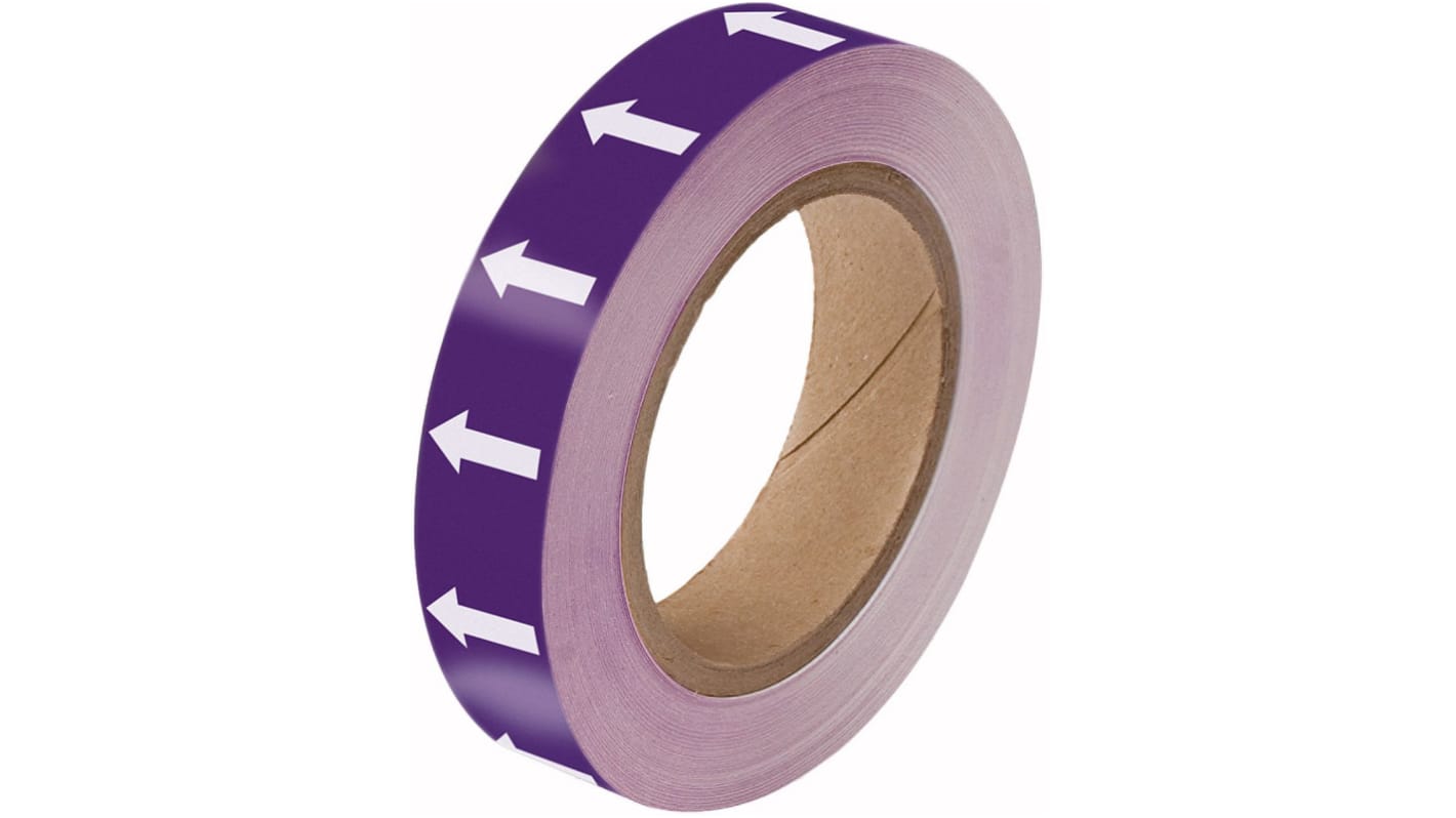 275108 | Brady Purple, White Polyester Pipe Marking Tape, Dim. W 25 ...