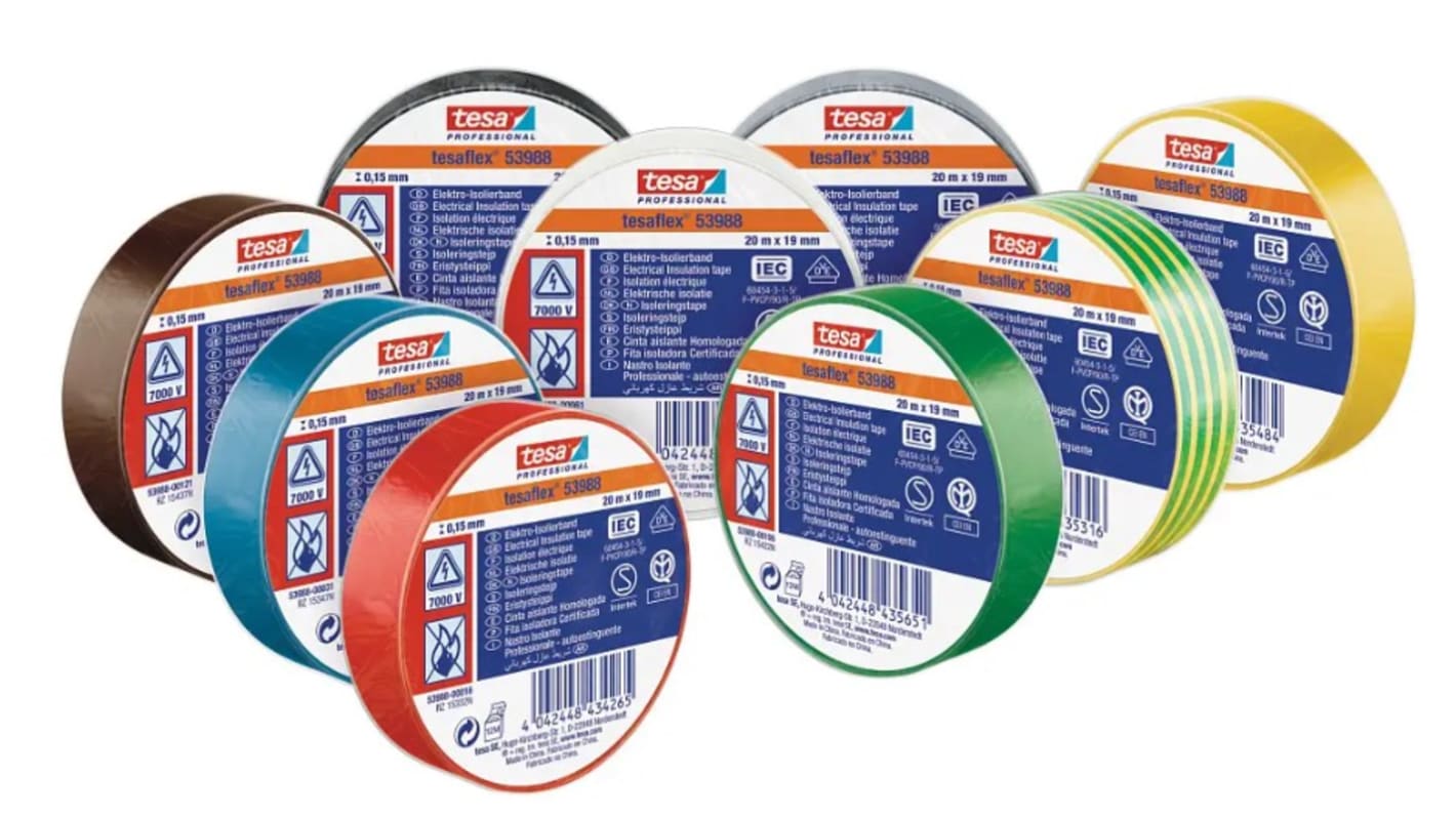 53988-00075-00 | Tesa SPVC ELECTRICAL Green/Yellow PVC Electrical ...