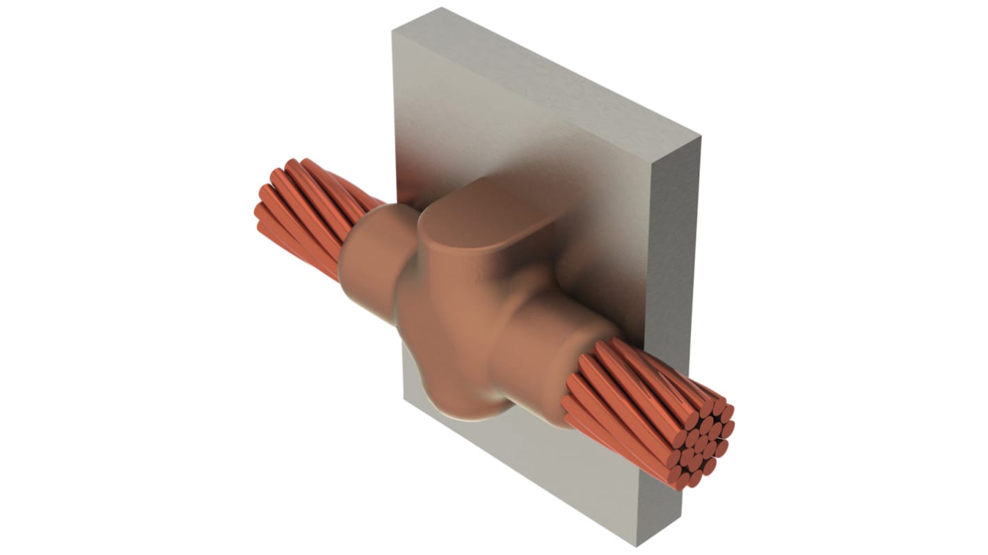 VGPY1M | nVent ERICO Graphite Cable Joint Connector Block, Straight ...