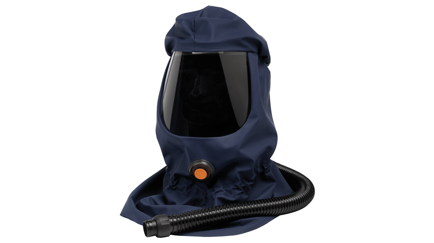 Sundstrom H06-0412 Blue CA, Polyester, PVC Protective Hood, Resistant ...