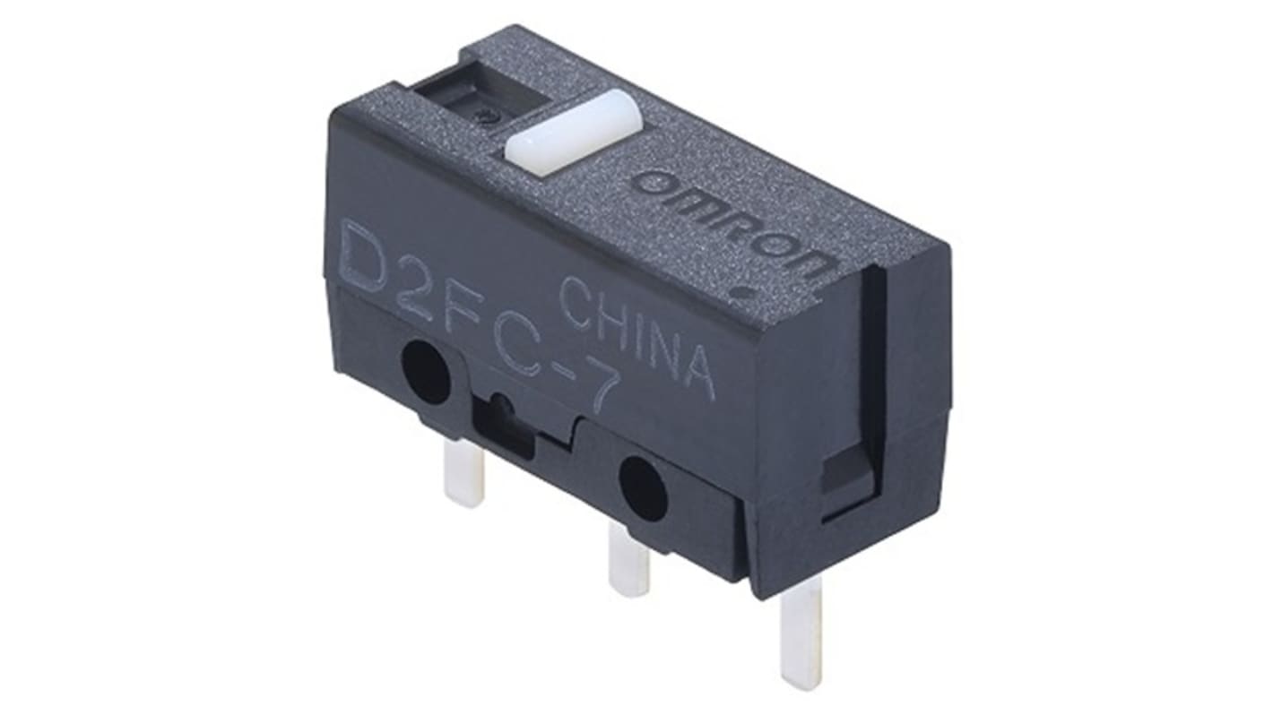 D2FC-F-7N(20M)(STD) | Omron Button Subminiature Micro Switch, Through ...