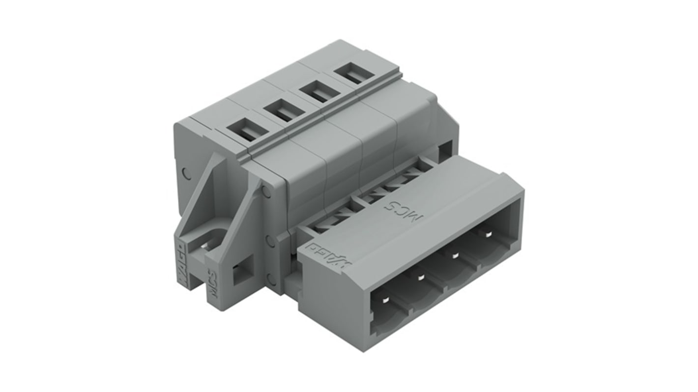 231-604/019-000 | Wago 231 Series Pluggable Connector, 4-Pole, Male, 4 ...