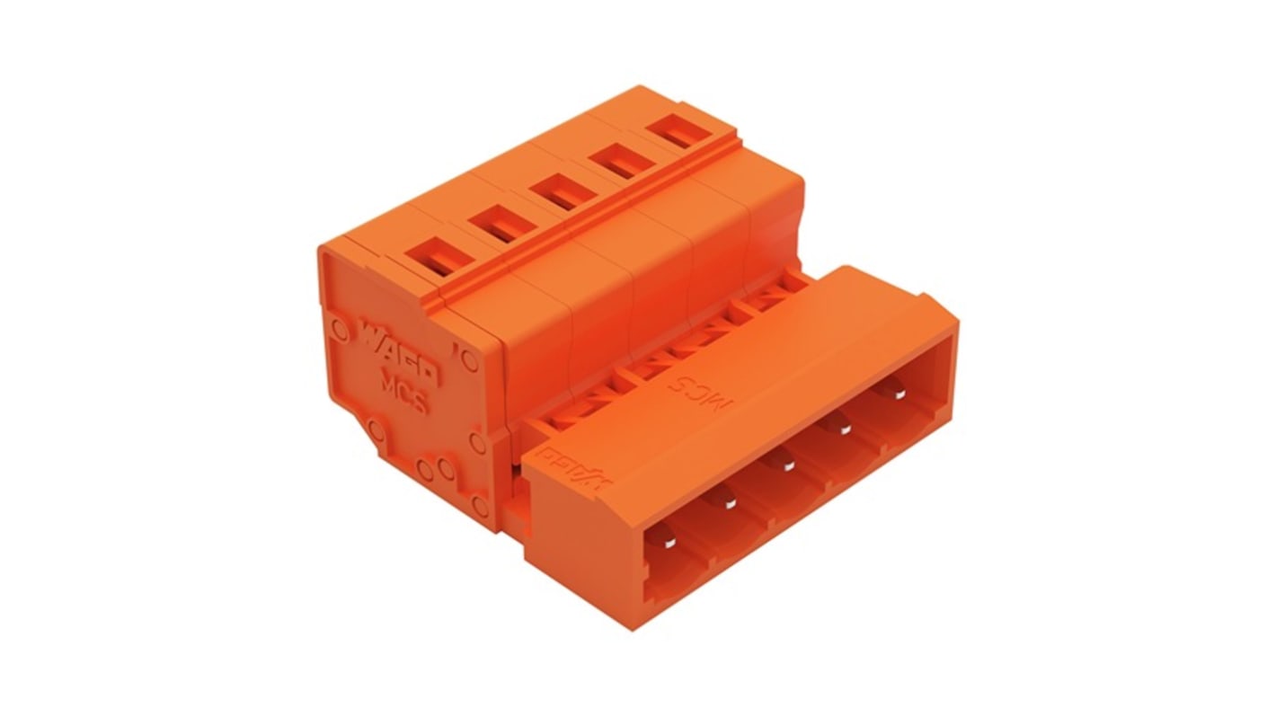 231-635 | Wago 231 Series Pluggable Connector, 5-Pole, Male, 5-Way ...