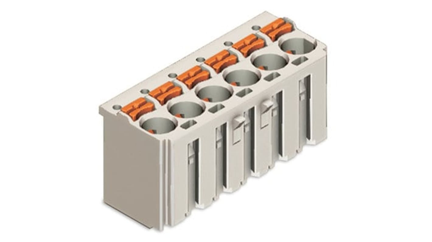 2092-1128 | Wago 2092 Series Pluggable Connector, 8-Pole, Female, 8-Way, Snap-In, 16A | RS