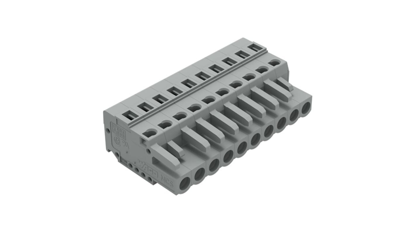 231-110/102-000 | Wago 231 Series Pluggable Connector, 10-Pole, Female ...