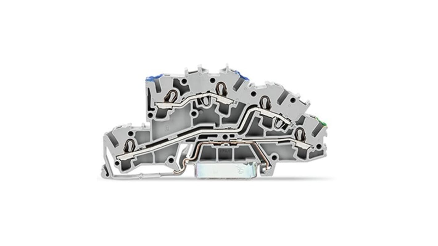 2003-7646 | Wago TOPJOB S Series Grey Multi Level Terminal Block, 2 ...