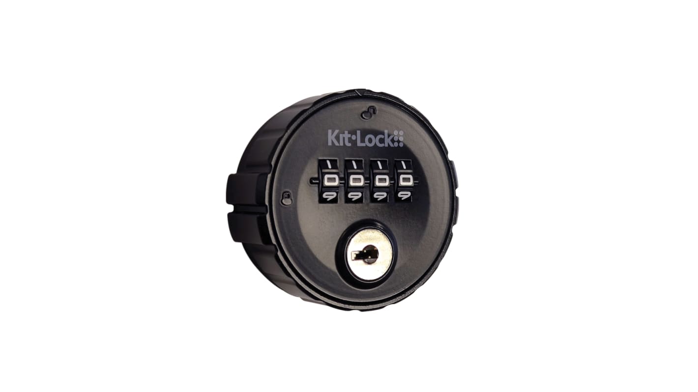 KL10 BK PT | Zinc Alloy Mechanical Black Powder Coating Code Lock | RS