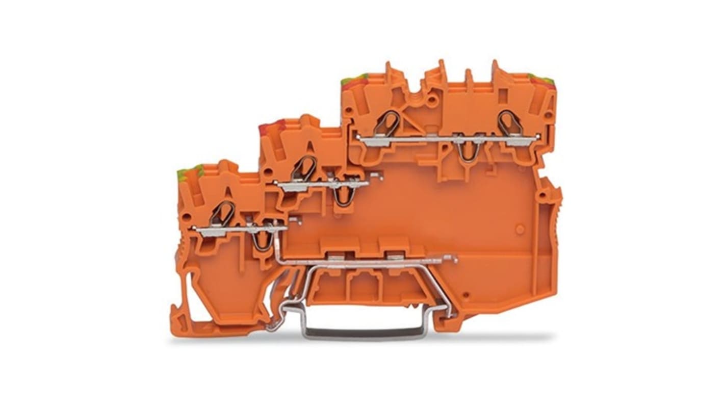 2000-5377/101-000 | Wago TOPJOB S Series Orange DIN Rail Terminal Block ...