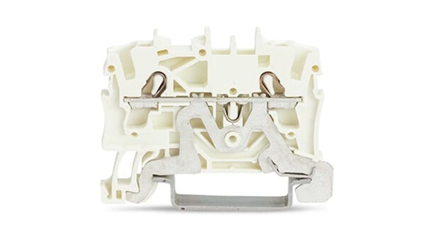 2002-1208 | Wago TOPJOB S Series White DIN Rail Terminal Block, 2.5mm² ...