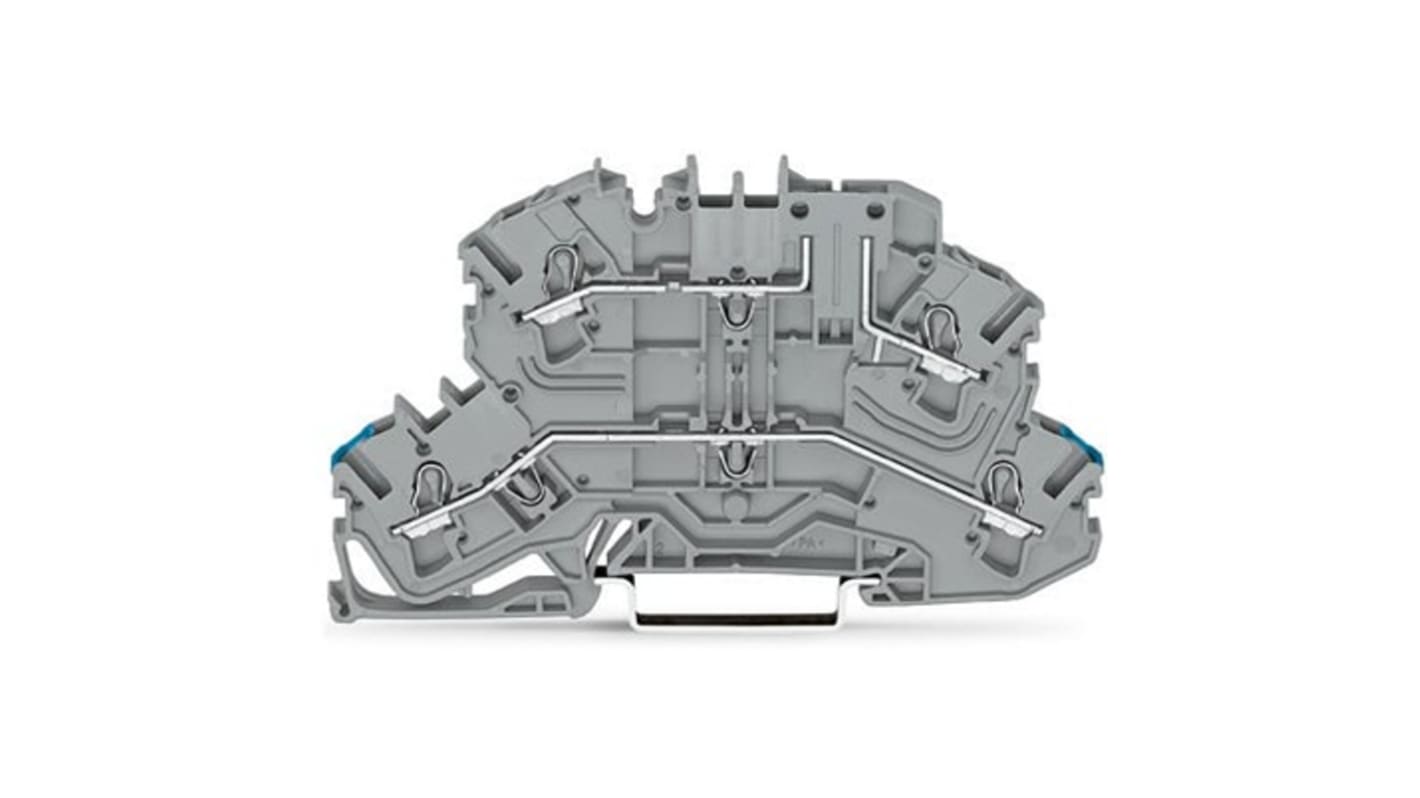 2002-2662 | Wago TOPJOB S Series Grey Double Level Terminal Block, 2 ...
