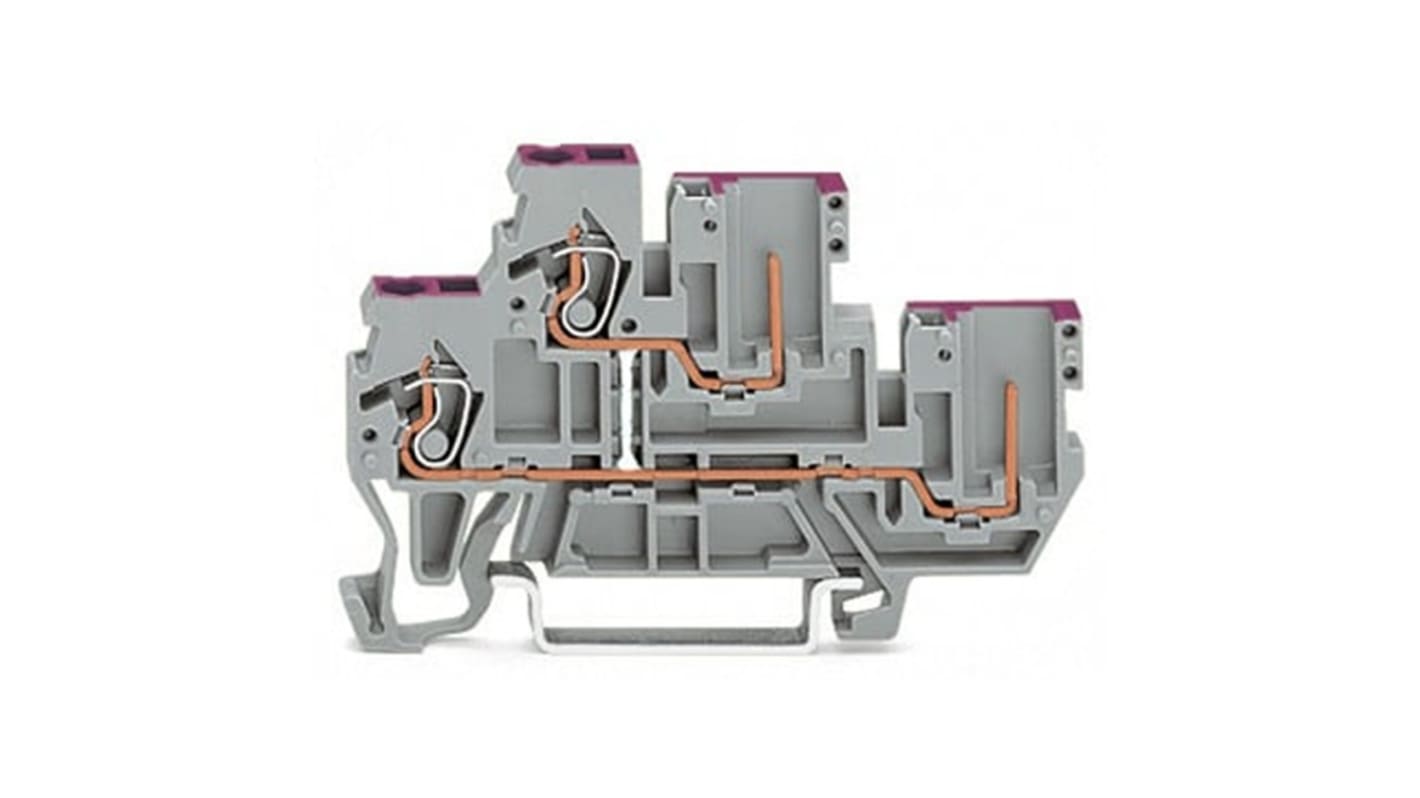 870-108 | Wago 870 Series Grey Carrier Terminal Block, 2.5mm², 2-Level ...
