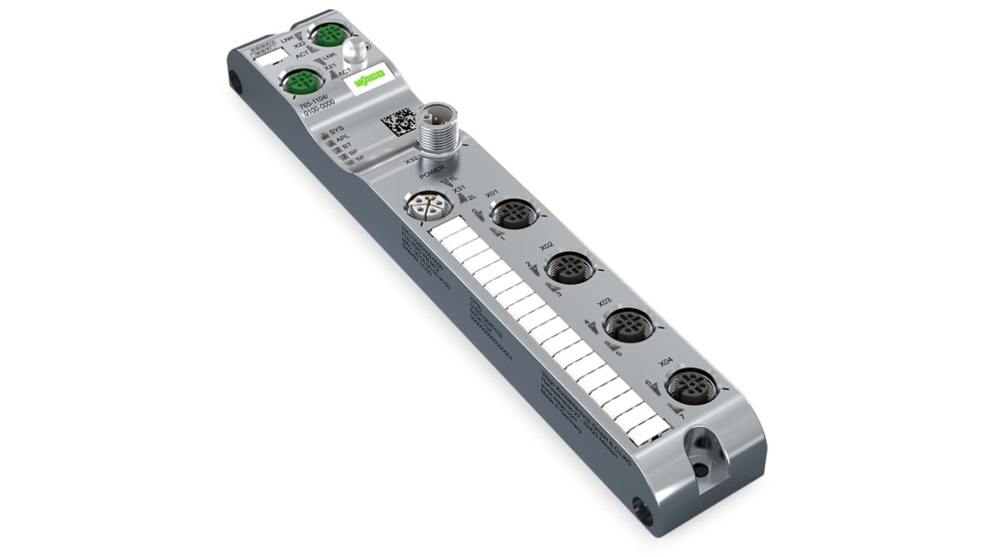 765-1104/100-000 | Wago 765 Series I/O module, M12, 5 way, 4 port | RS