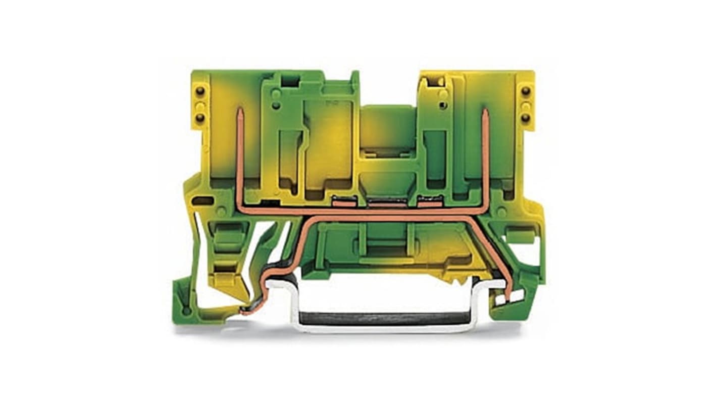 769-227 | Wago 769 Series Green, Yellow Carrier Terminal Block, 1-Level ...