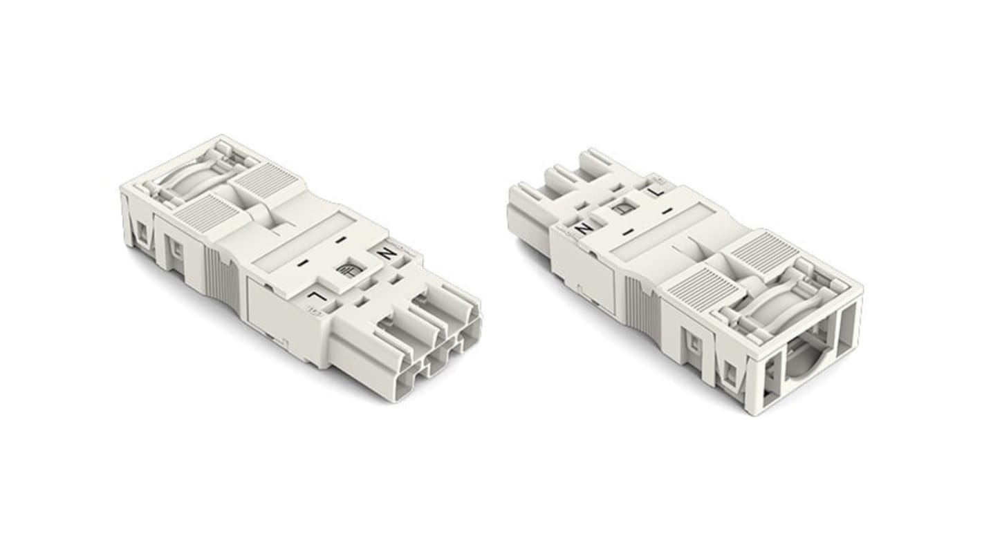 770-133 | Wago 770 Series Plug, 3-Pole, Cable Mount, 25A, IP20 | RS