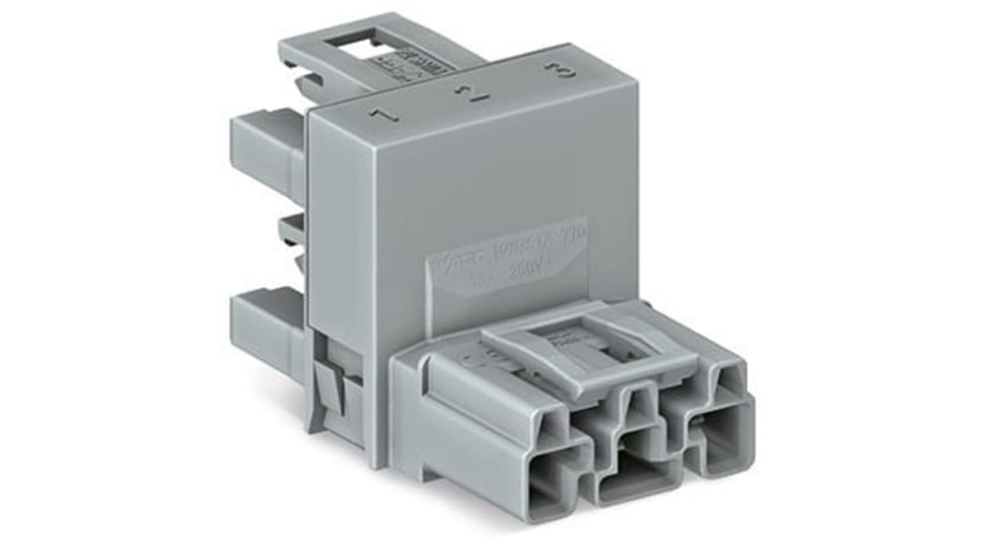 770-1761 | Wago 770 Series Distribution Connector, 3-Pole, Female, Male ...