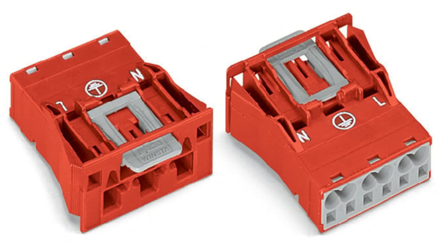 770-2313 | Wago 770 Series Plug, 3-Pole, Snap-In, 25A, IP20 | RS