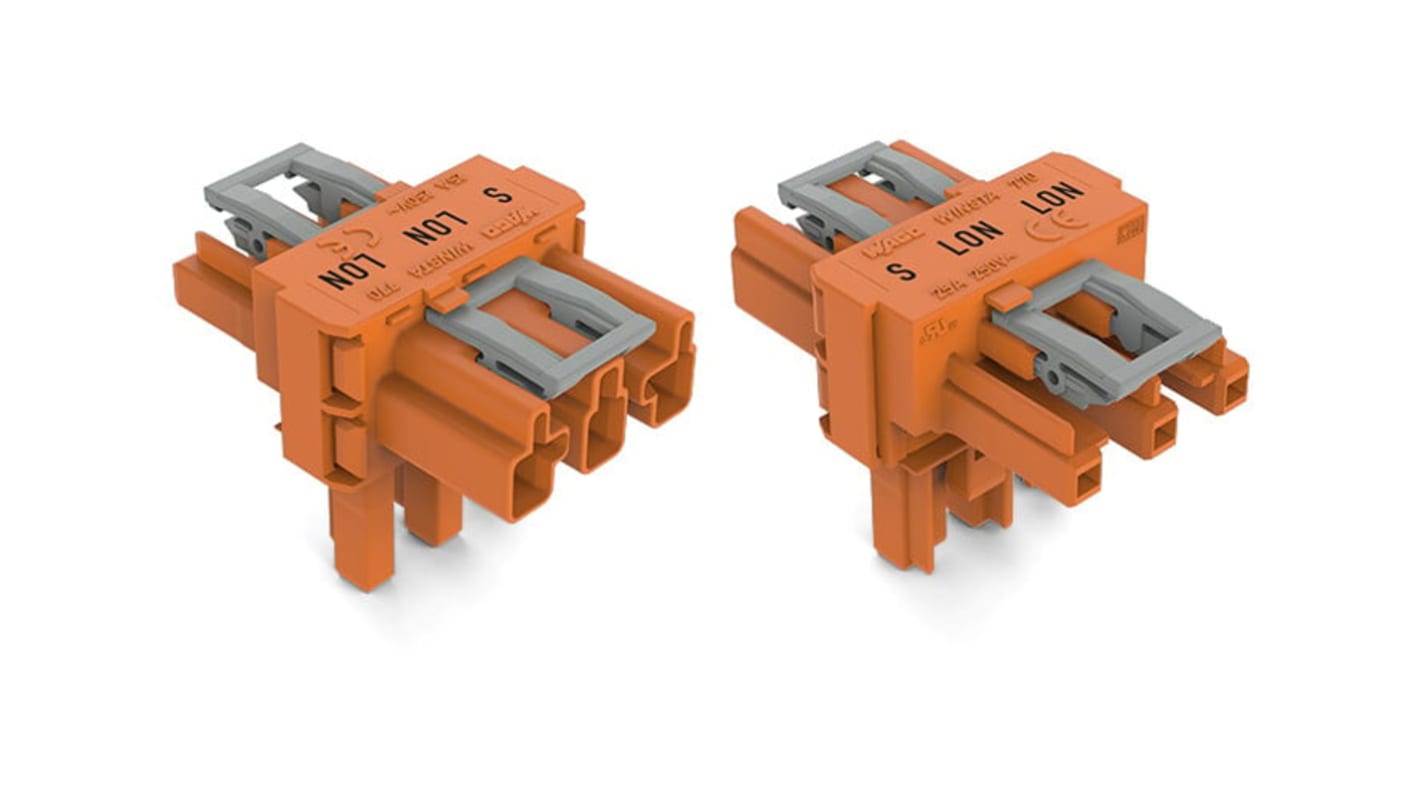 770-667 | Wago 770 Series Distribution Connector, 3-Pole, Female, Male ...
