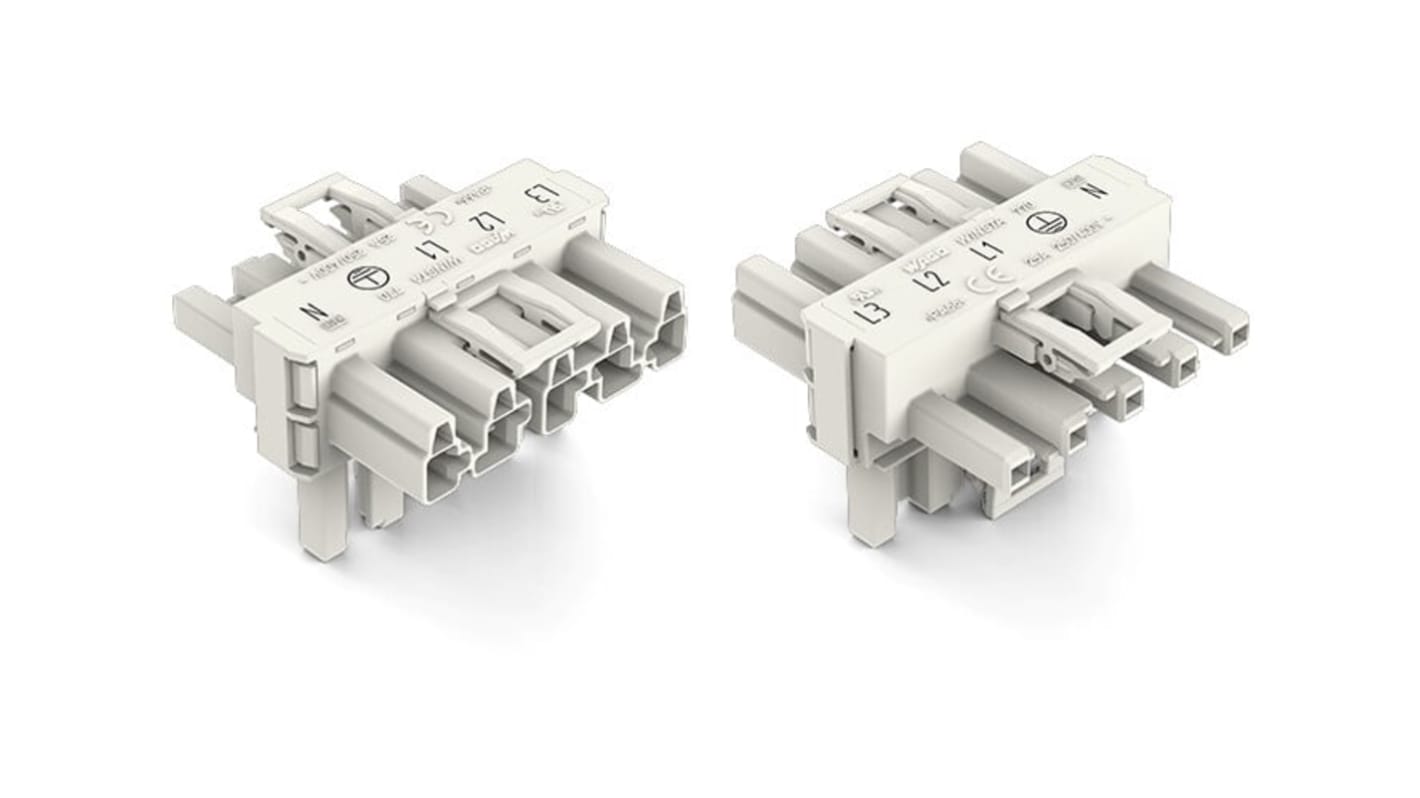 770-672 | Wago 770 Series Distribution Connector, 5-Pole, Female, Male ...