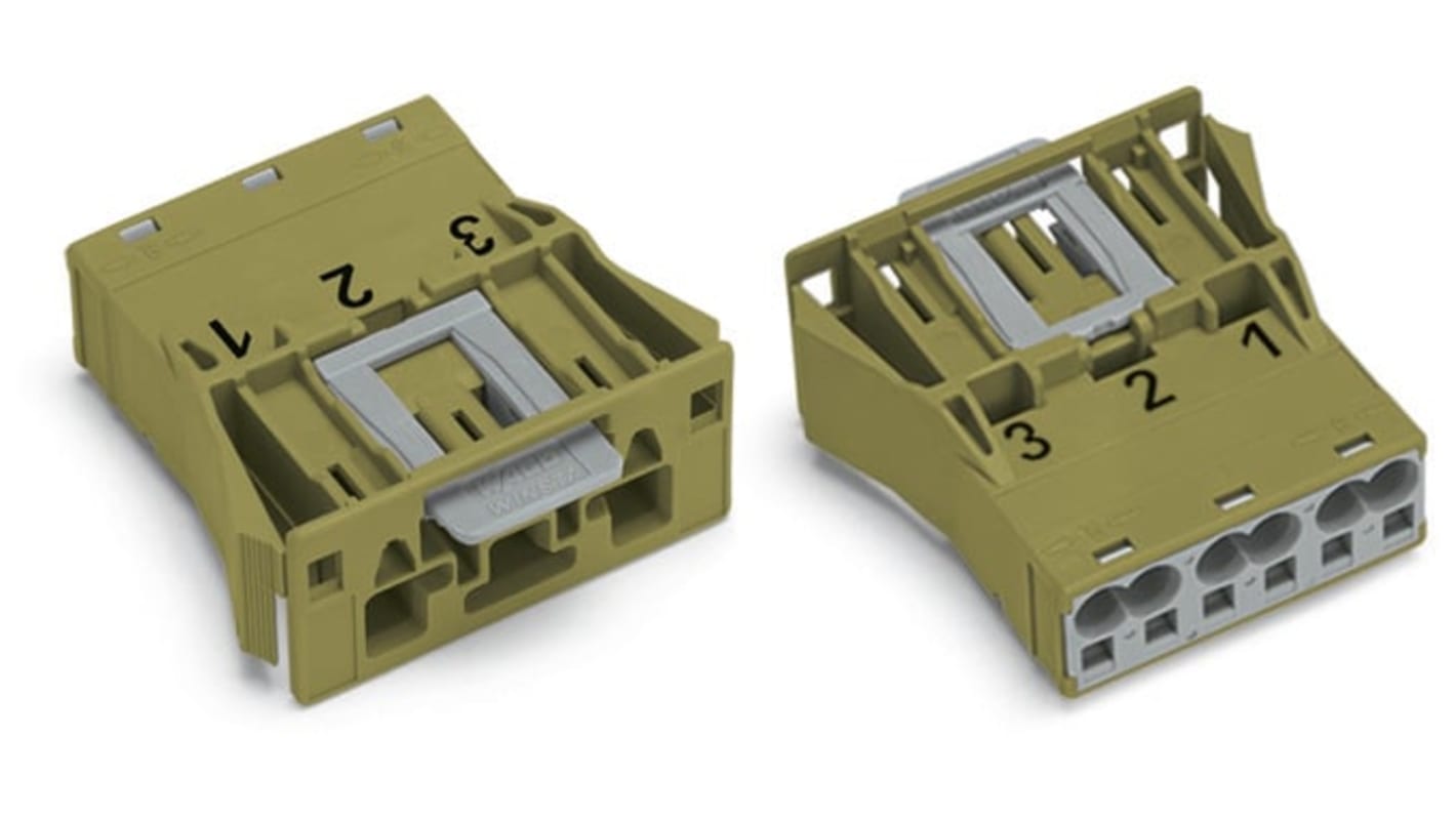 770-773 | Wago 770 Series Plug, 3-Pole, Snap-In, 25A, IP20 | RS