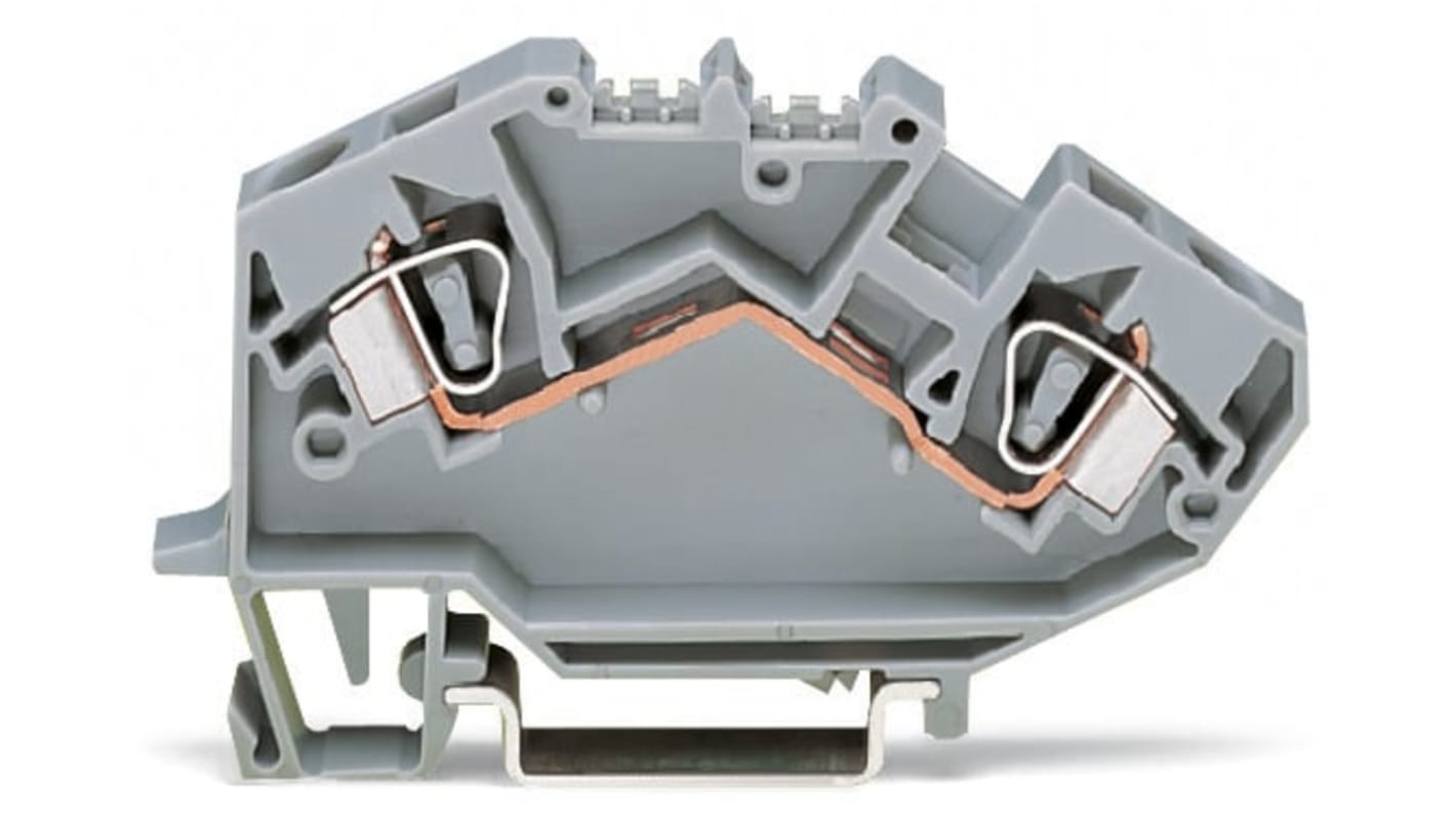 782-992 | Wago 782 Series Grey Terminal Block, 6mm², 1-Level, Cage ...