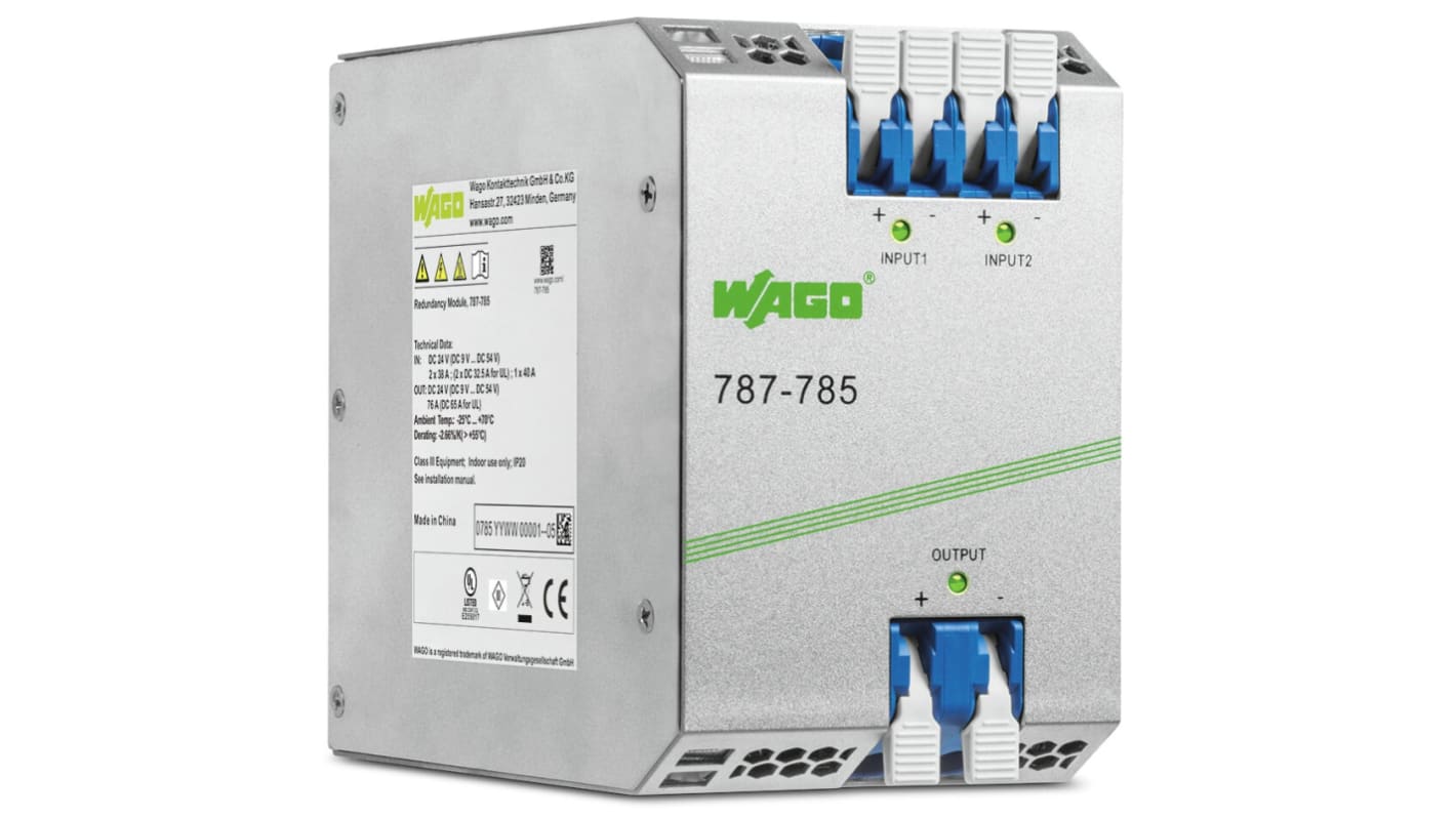 787-785/000-040 | Wago Power Supply Redundancy Module, 787 Series | RS