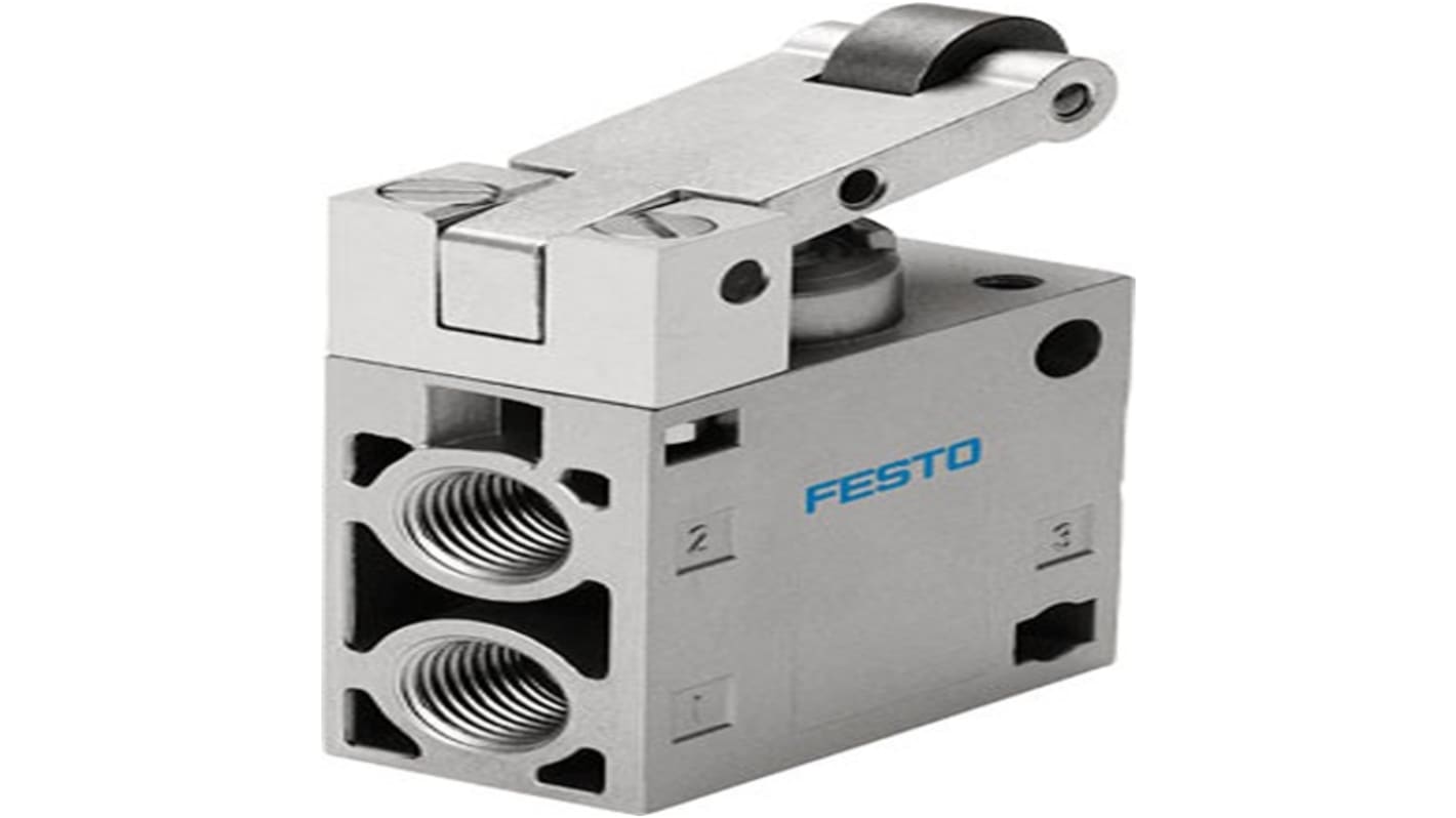 R-3-1/4-B | Festo Roller Lever 3/2 Way Valve, Closed Mechanical Valve R ...