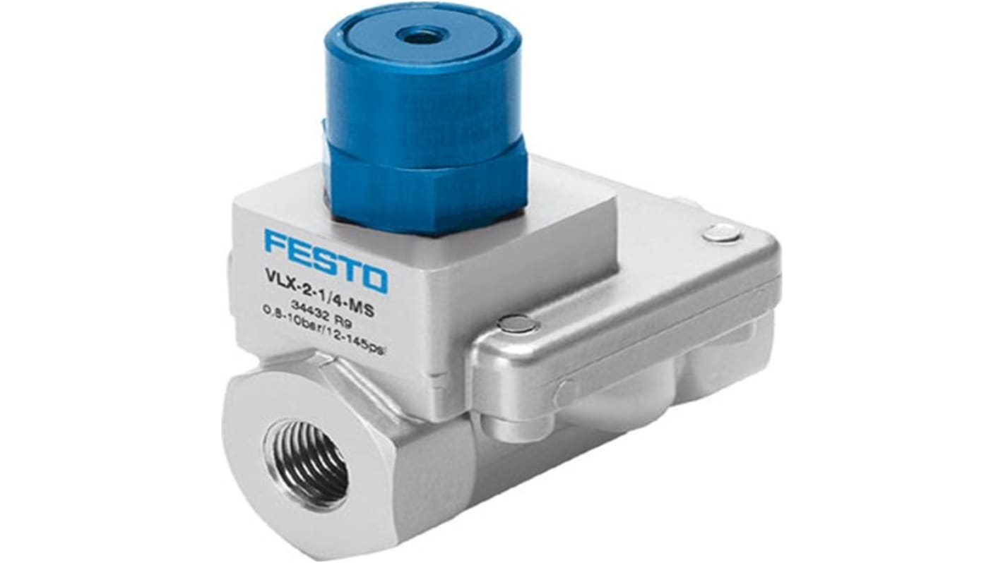 VLX-2-1-MS | Festo Piloted 2/2 Way, Closed, Single Pilot Pneumatic ...