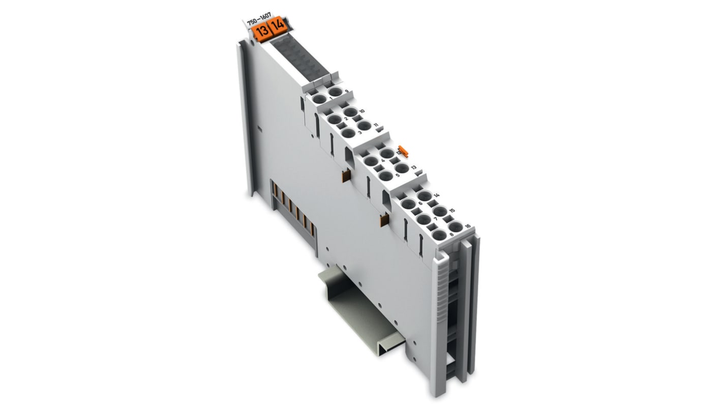 750-1607 | Wago Distribution Block, 8 Way, 0.08 → 1.5mm², 10A, 24 V dc ...