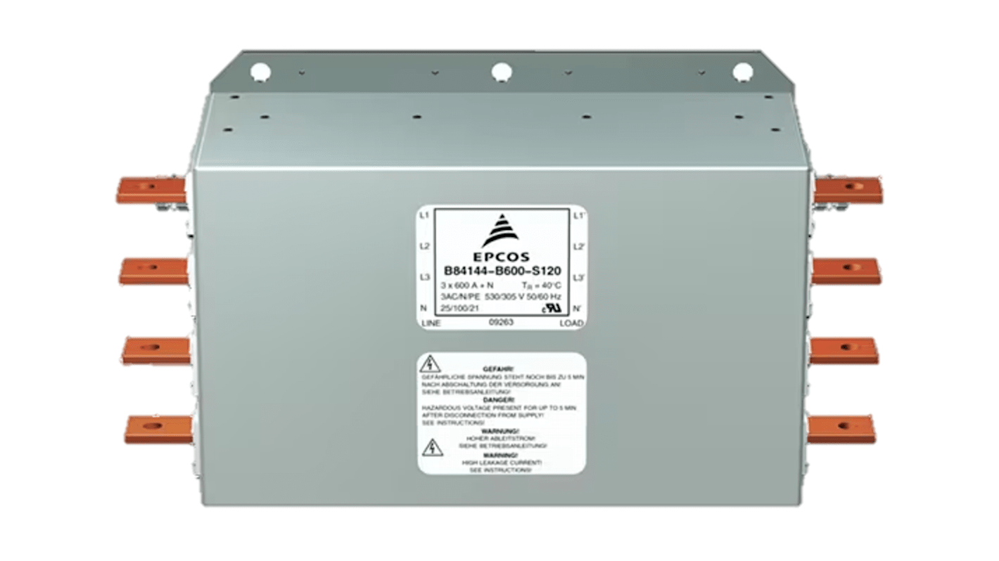 B84144B0250S120 | EPCOS, B84144B 600A 305/530 V ac, Through Hole EMC ...