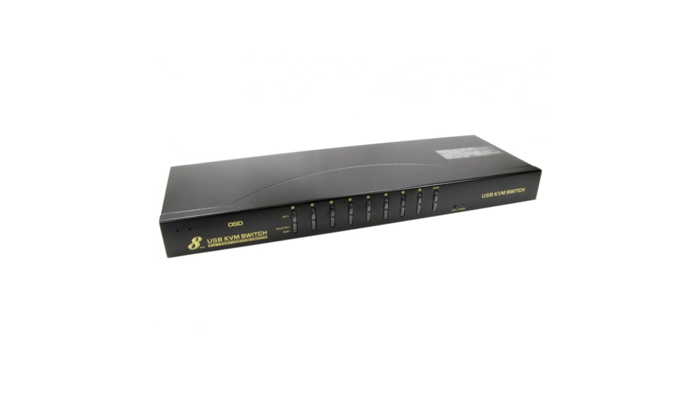 NLKVM-100/8 | NewLink 8 Port 8 USB USB, VGA KVM Switch | RS