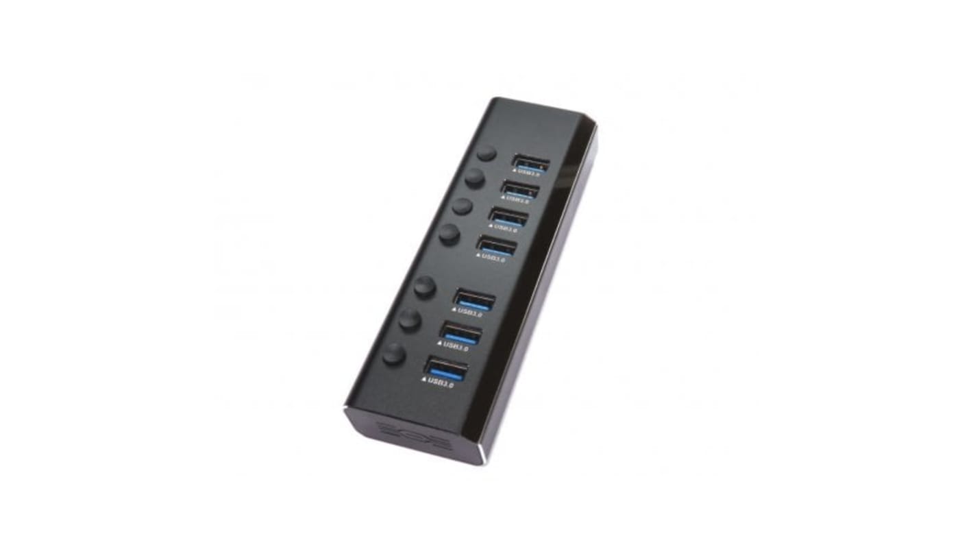 NLUSB3-7AL | NewLink 7 Port USB 3.0 USB A Hub, 167 x 125 x 50mm | RS