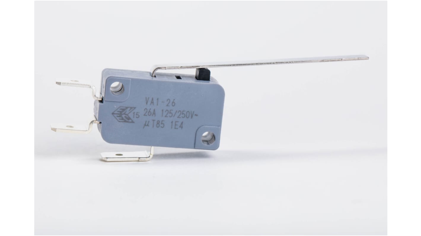 VA1-26Q1-03E0-Z | Zippy Lever Snap Action Micro Switch, Solder Terminal ...
