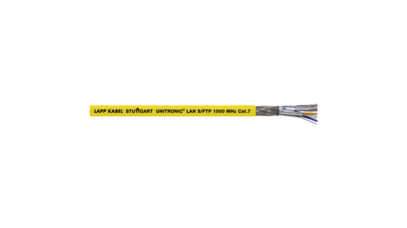 2170614 | Lapp Cat6a Ethernet Cable, Shielded, Yellow FRNC Sheath, 100m ...