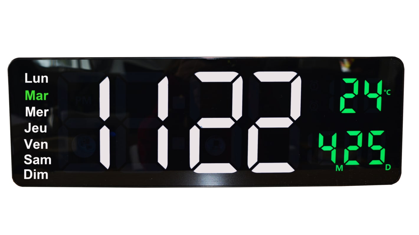 11524 | Orium Black Desktop, Wall Clock | RS