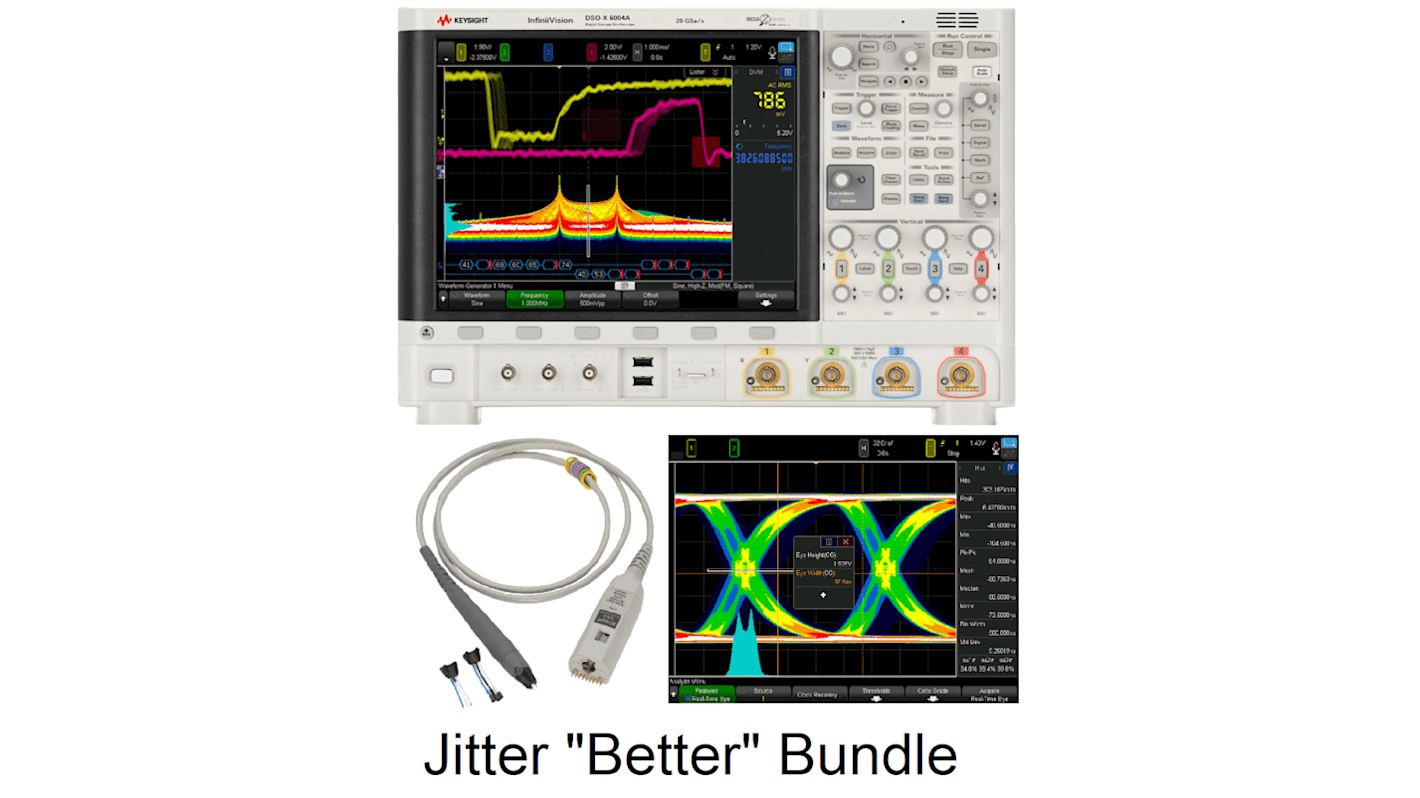 Keysight Technologies DSOX6004JIT High-Speed Jitter Better Bundle Series Analogue Bench ...