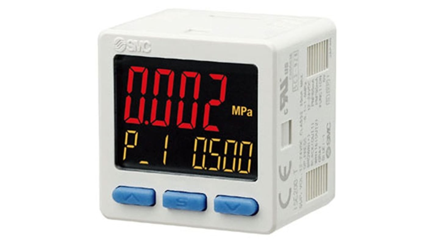 ISE20B-L-01 | Presostato SMC, R 1/8, 10bar a -1bar | RS